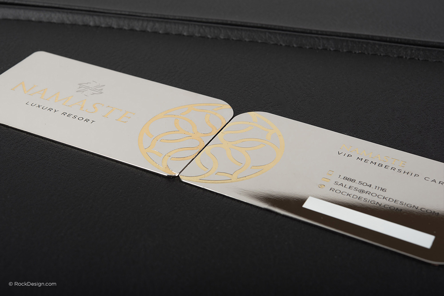 Gold & Silver Plating Premium Metal Business Cards | RockDesign.com